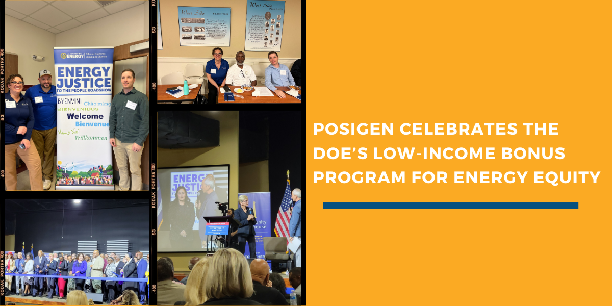 PosiGen Celebrates DOE's Low-Income Bonus Program for Energy Equity